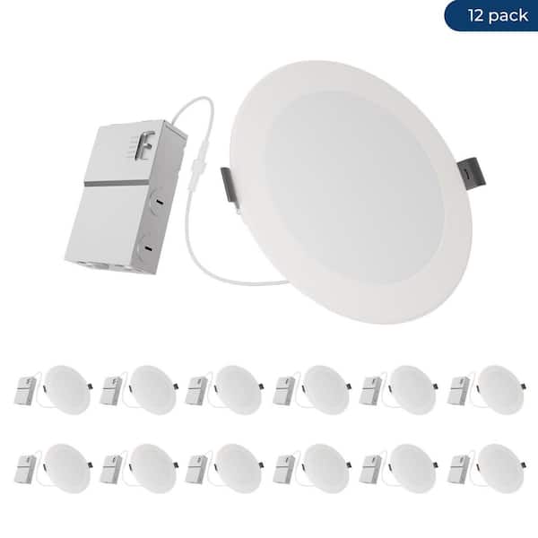 DeerTalk 6 in. Adjustable 5CCT Canless lC Rated Dimmable Indoor ...