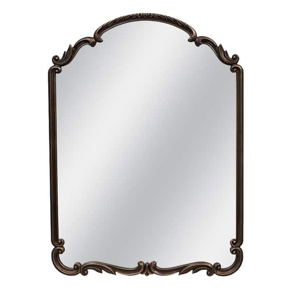 WYLDE IRIS English Estate Antique Black 22 in. W x 30 in. H Carved Arch ...
