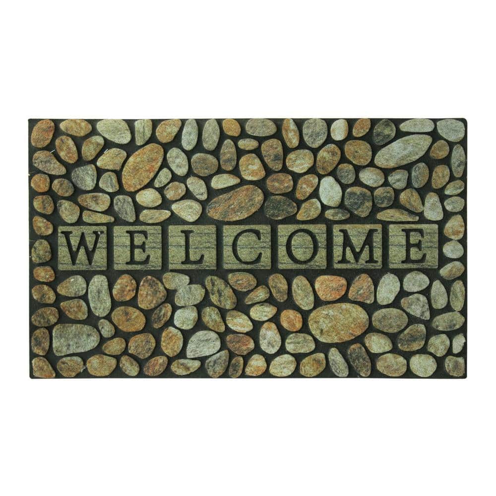 FANMATS Southern Oaks Pebble Welcome Crumb Rubber Mat 18 in. x 30 in ...