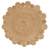 JONATHAN Y Eden Round Natural 3 ft. Jute Hippy Circle Natural Round ...