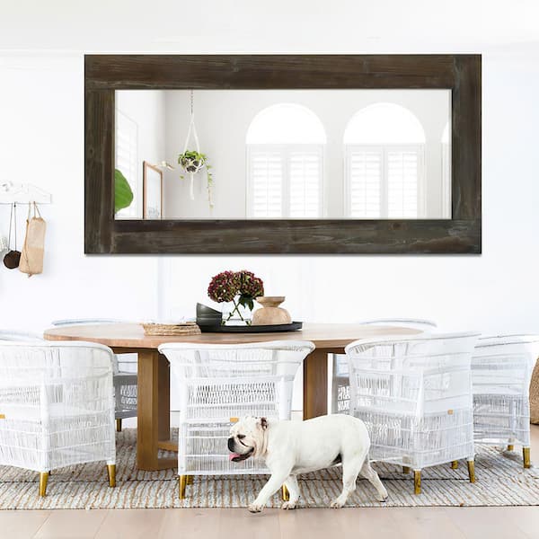Cottage Style Furniture Living Room With Big Mirror