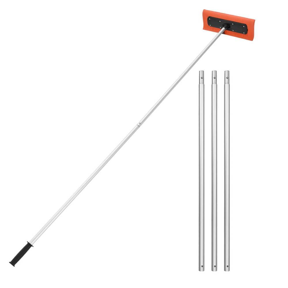 VEVOR 221.26 in. Snow Roof Rake, 17.7 in. Foam Blade, 7.3-18.4 ft ...