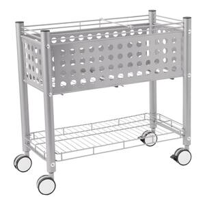 Steel Open Top File Cart in Matte Gray VF52000 - The Home Depot