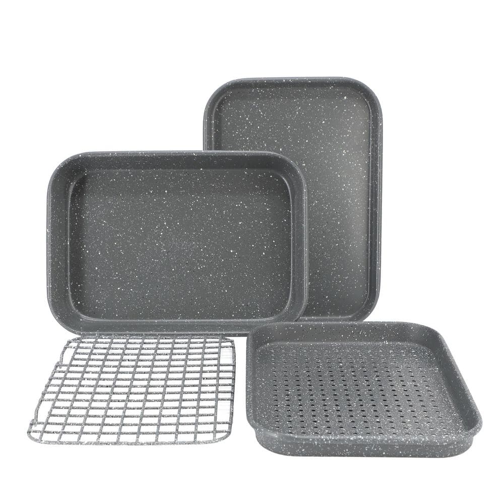 Oster Greystone 4 Piece Nonstick Carbon Steel Toaster Oven Bakeware Set ...