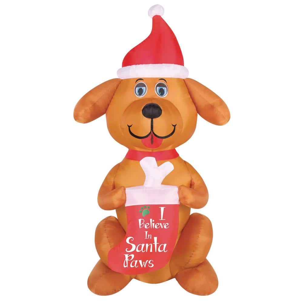 Airflowz 6 ft. Inflatable Blinker Yellow Labrador OC-10341 - The Home Depot