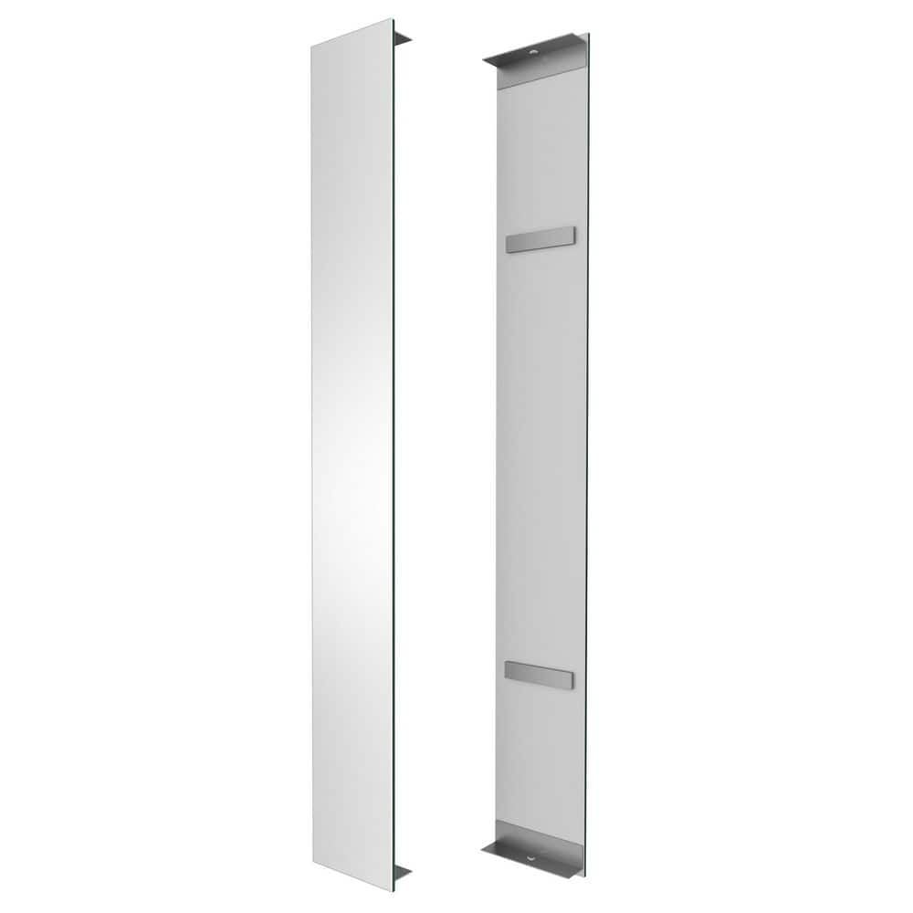 QueenFun Aura Aluminum 4 in. W x 32 in. H Mirror Side Kits (2-Packs ...