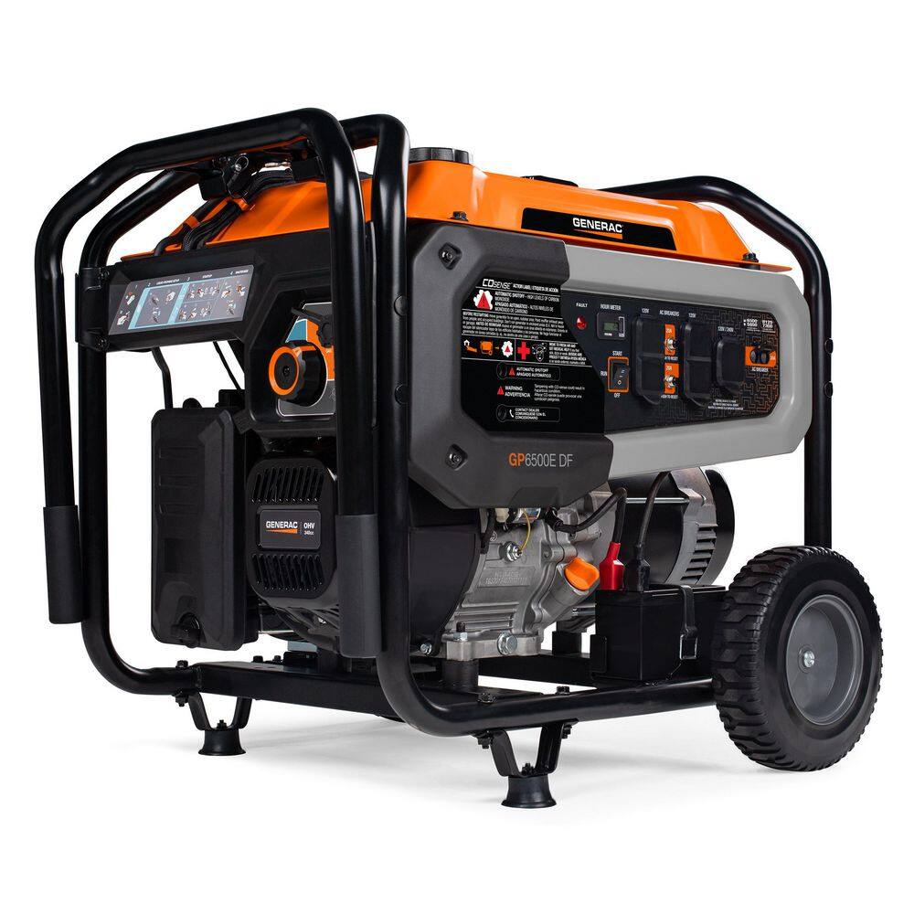 Generac 8125/6500-Watt Dual Fuel Portable Generator, Easy-To-Use ...
