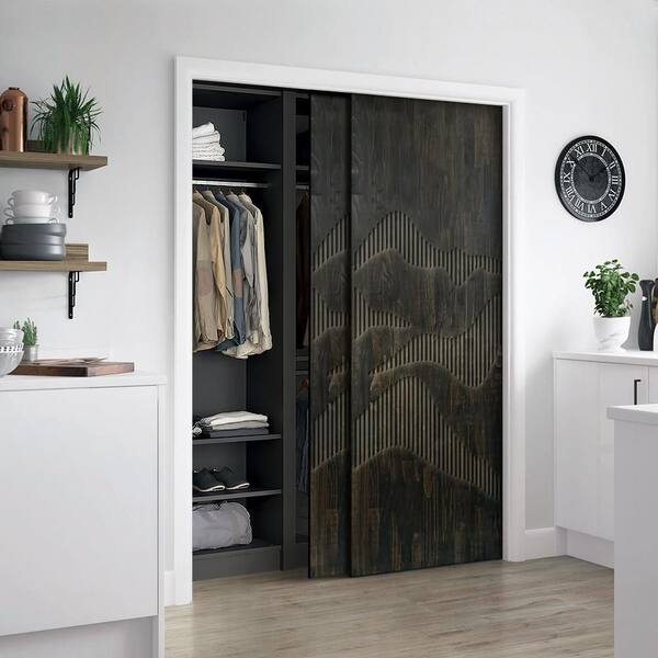 Pine sliding wardrobe doors store