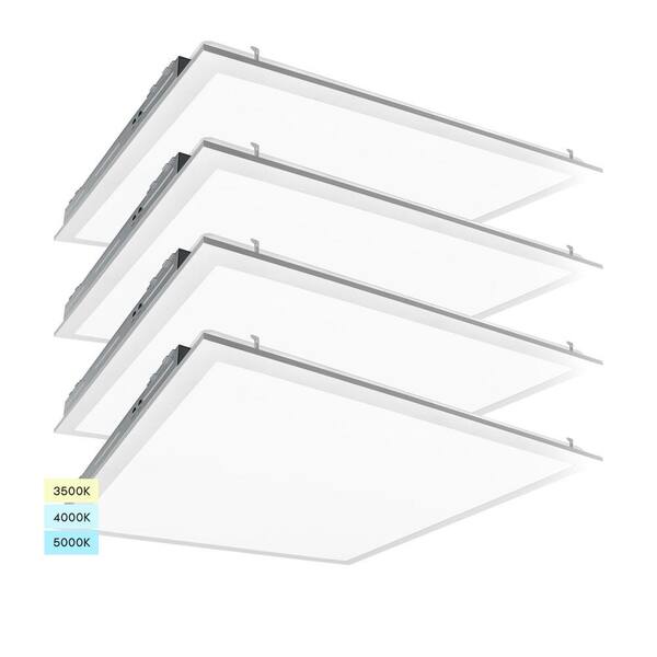 LUXRITE 2 x 2 ft. 3750/4375/5000 Lumen Integrated LED Panel Light 3 ...