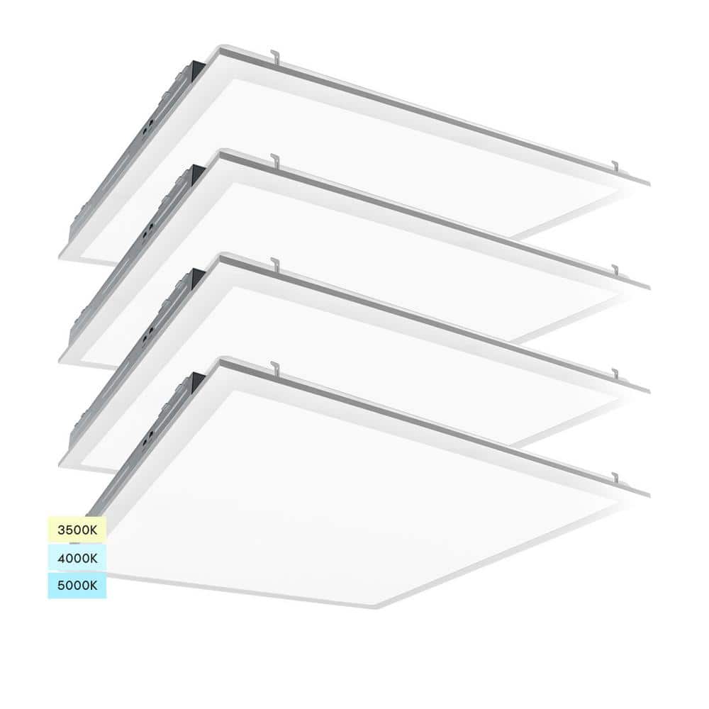 LUXRITE 2 x 2 ft. 3750/4375/5000 Lumen Integrated LED Panel Light 3 ...
