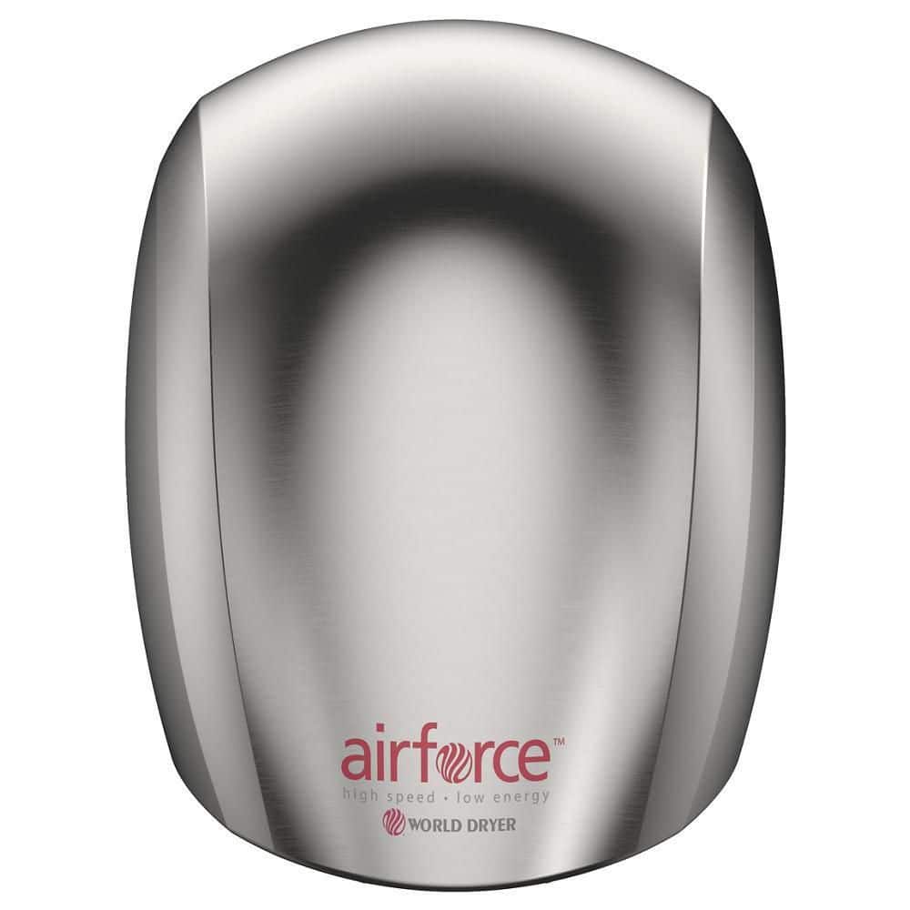 WORLD DRYER Airforce Brushed Stainless Steel Automatic Electric Hand ...