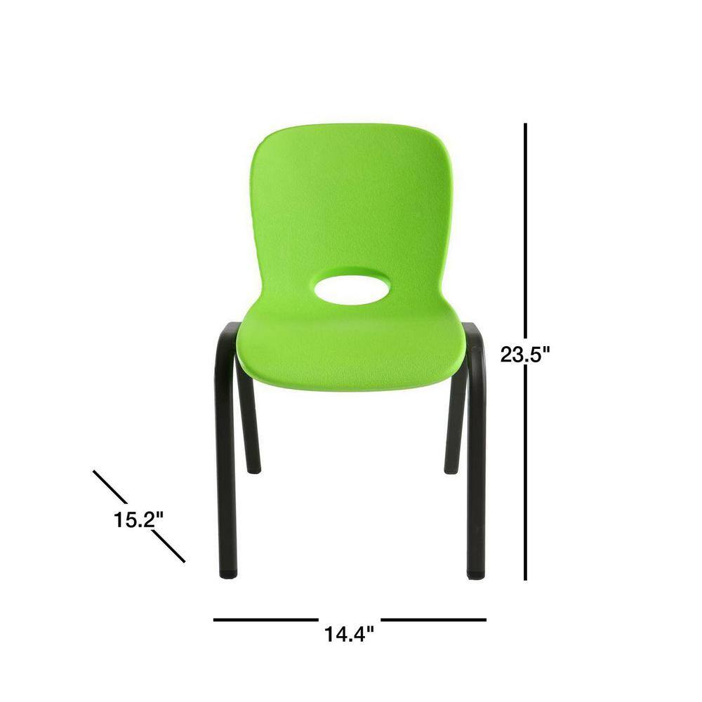 Lifetime Brandclub Lime Green Stacking Kids Chair Set of 13