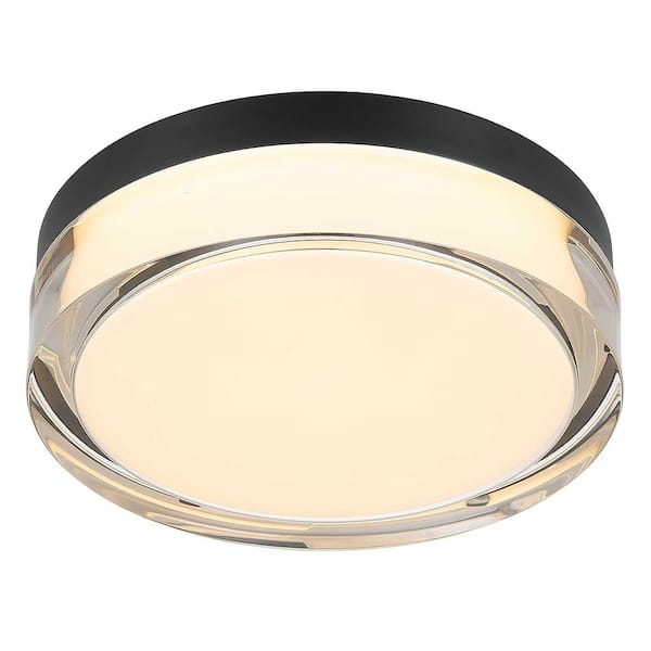 LNC 15 in. 36-Watt White Round LED Flat Panel 3200 Lumens Slim Flush ...