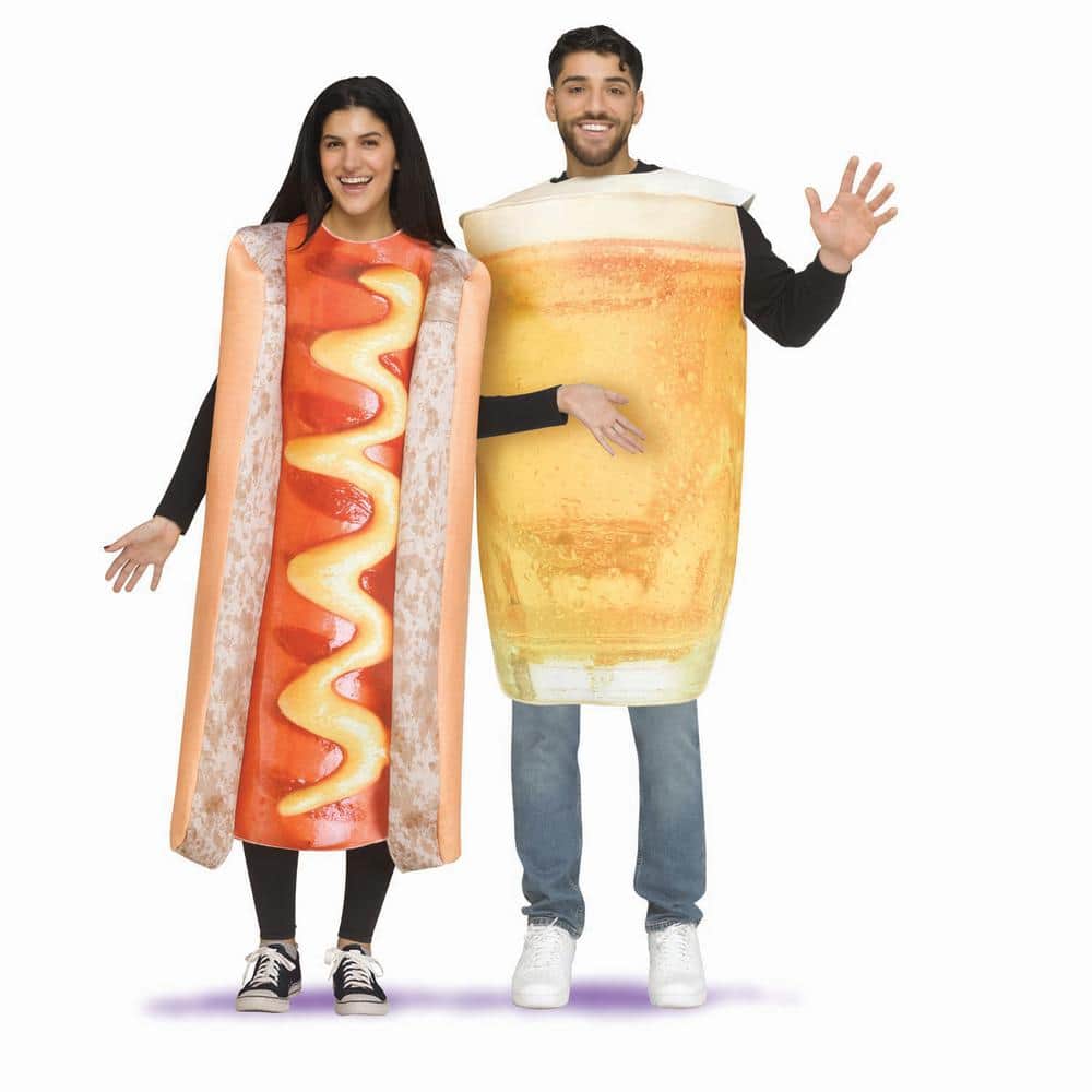 Fun World Adults Hot Dog and Beer Couples Costume - Adult Halloween ...