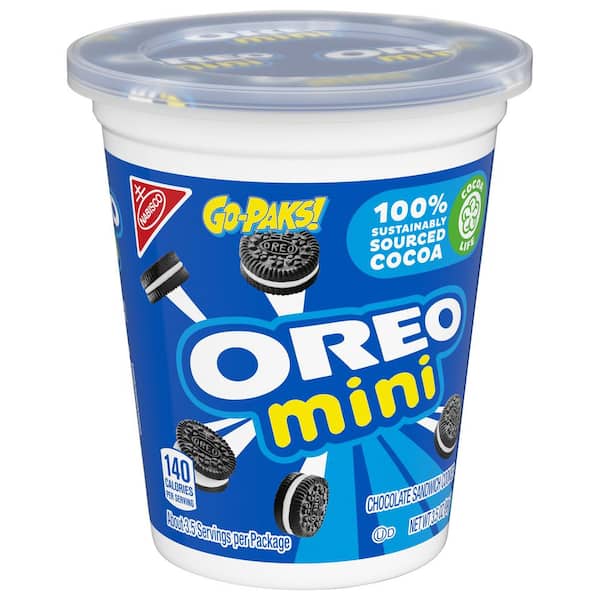 OREO Cookies, 3.5 oz. Chocolate, To Go Cup MOZ04440 - The Home Depot