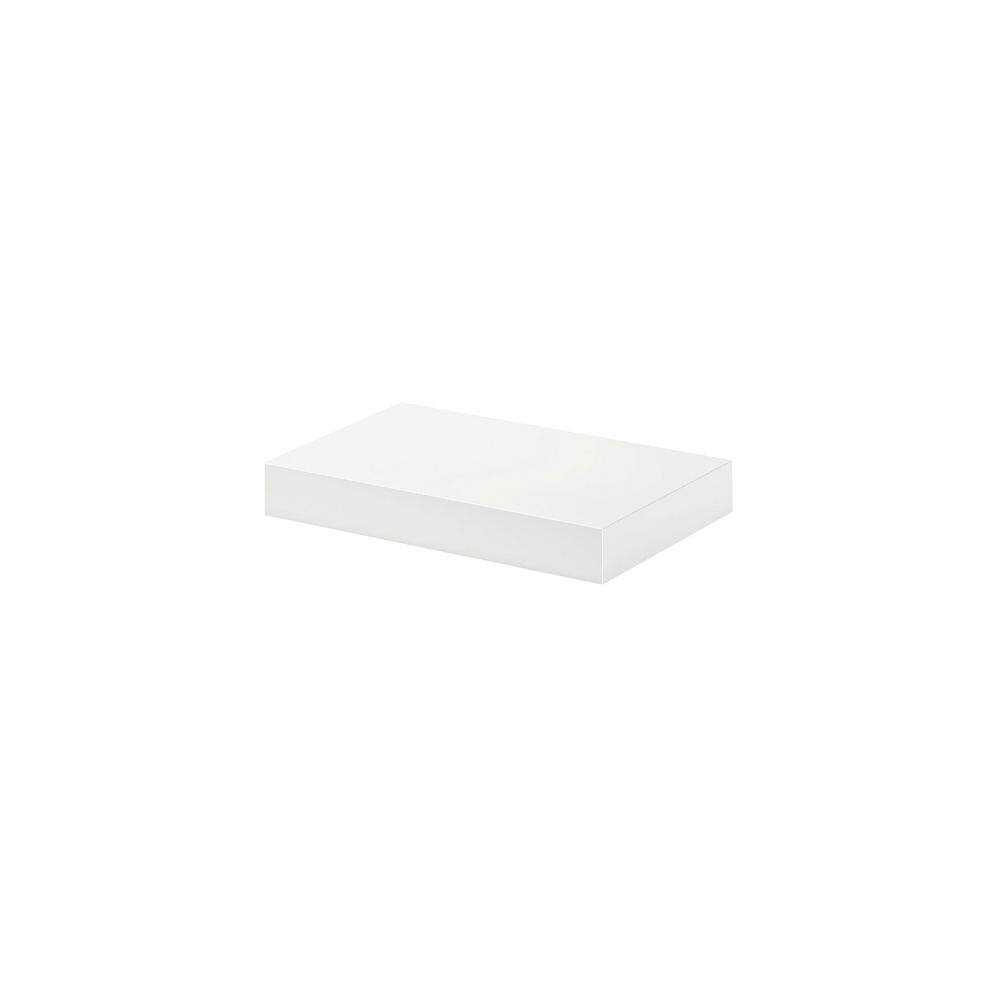 Dolle BIG BOY Basic 17.5 in. x 8 in. x 1.5 in. White MDF Floating ...