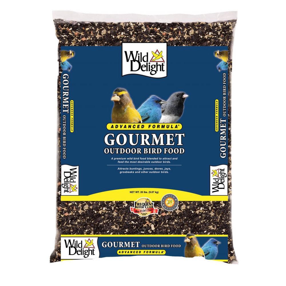 WILD DELIGHT 20 lb. Gourmet Assorted Species Sunflower Seeds Wild Bird ...