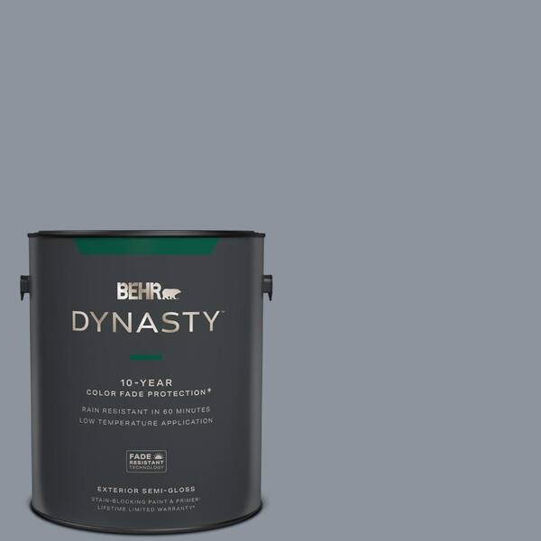 BEHR DYNASTY 1 gal. #PPF-28 Blue Dusk Semi-Gloss Enamel Exterior Stain ...