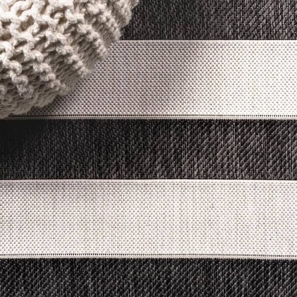 JONATHAN Y Aveiro Black/Cream 8 ft. x 10 ft. Wide Stripe JONATHAN Y Aveiro Black/Cream 8 ft. x 10 ft. Wide Stripe