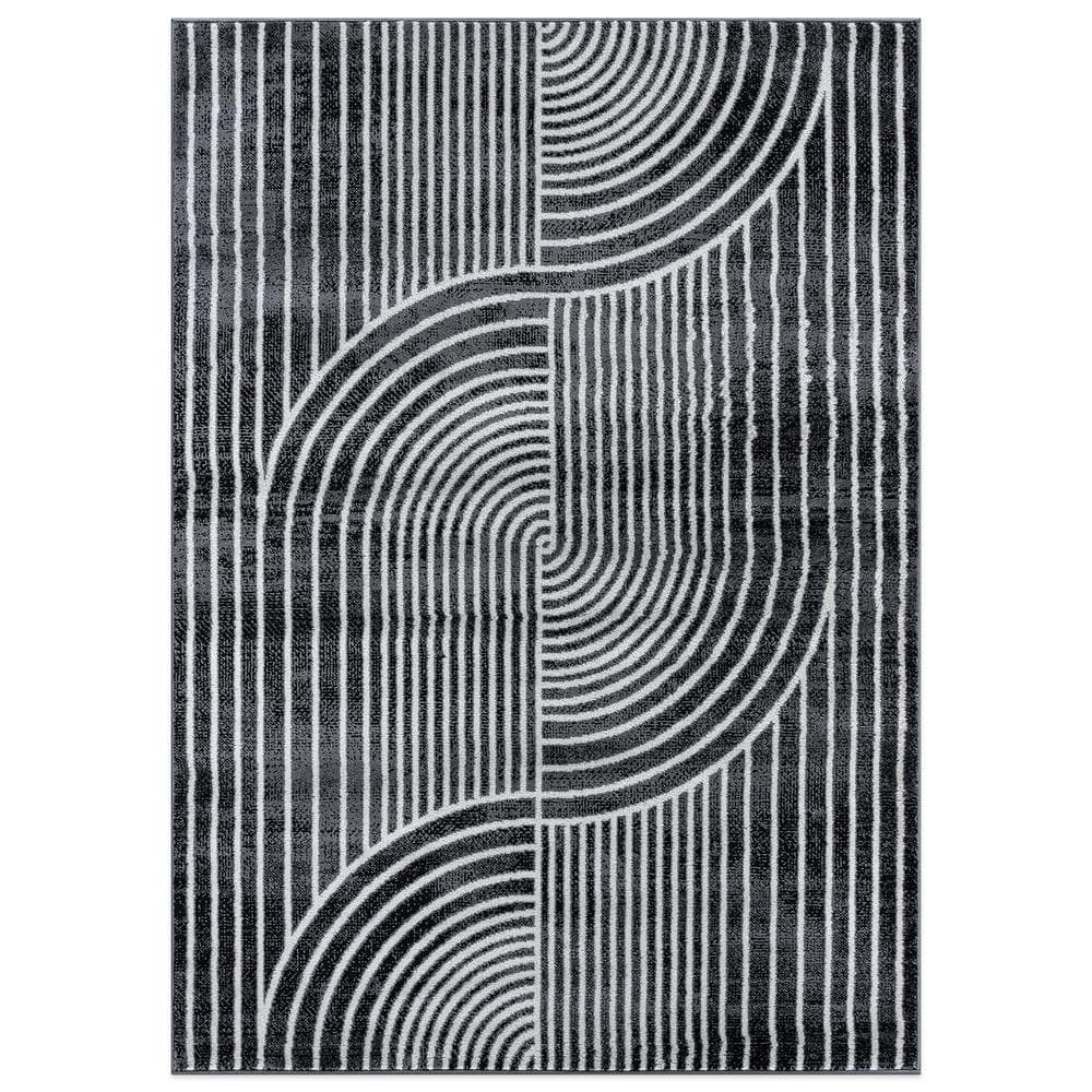 World Rug Gallery Contemporary Arch Knot Design 7 ft. 10 in. x 10 ft ...