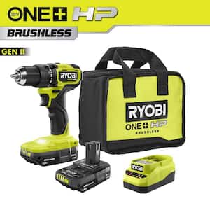 RYOBI ONE+ 18V Cordless 1/2 in. Drill/Driver Kit with (2) 1.5 Ah ...