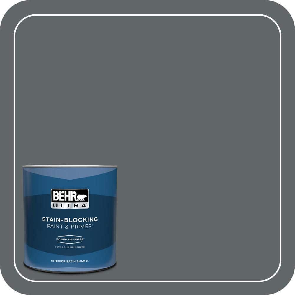 BEHR ULTRA 1 qt. #N450-6 Binary Star Extra Durable Satin Enamel ...