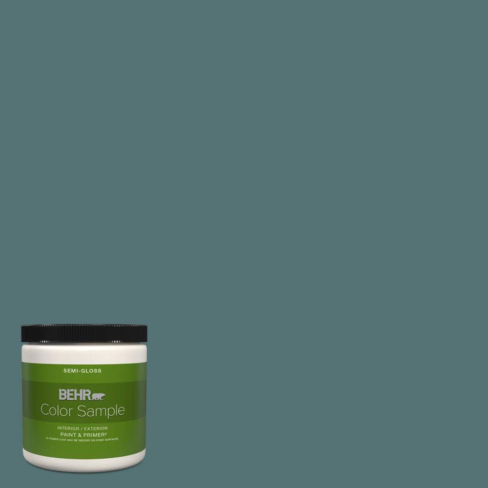 BEHR PREMIUM PLUS 8 oz. #PPU13-02 Juniper Berries Semi-Gloss Interior ...