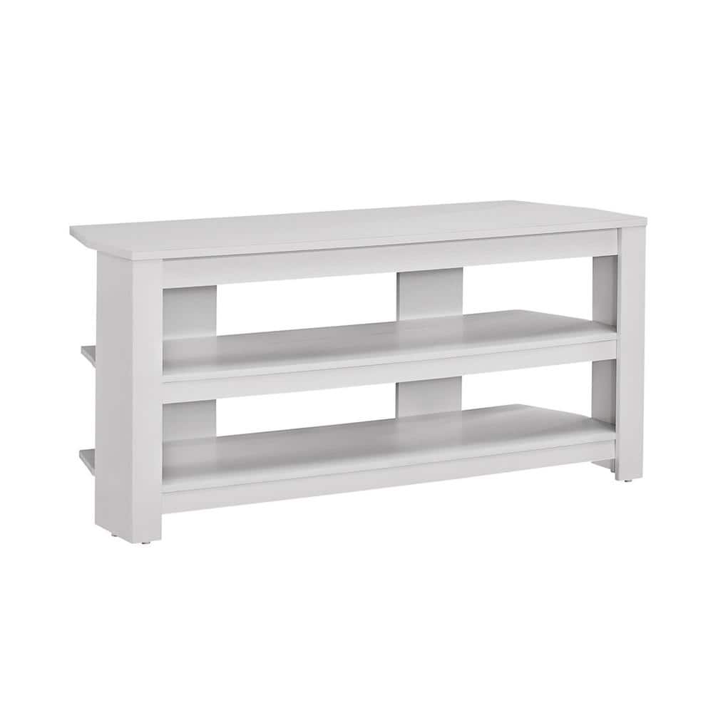 Have a question about 42 in. White Particle Board Corner TV Stand Fits ...
