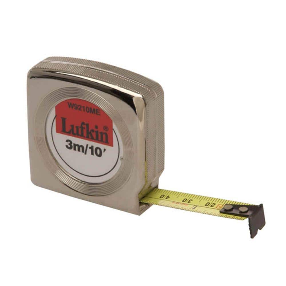 Crescent Lufkin 10 ft. x 1/2 in. Power Tape Measure W9210ME - The Home ...