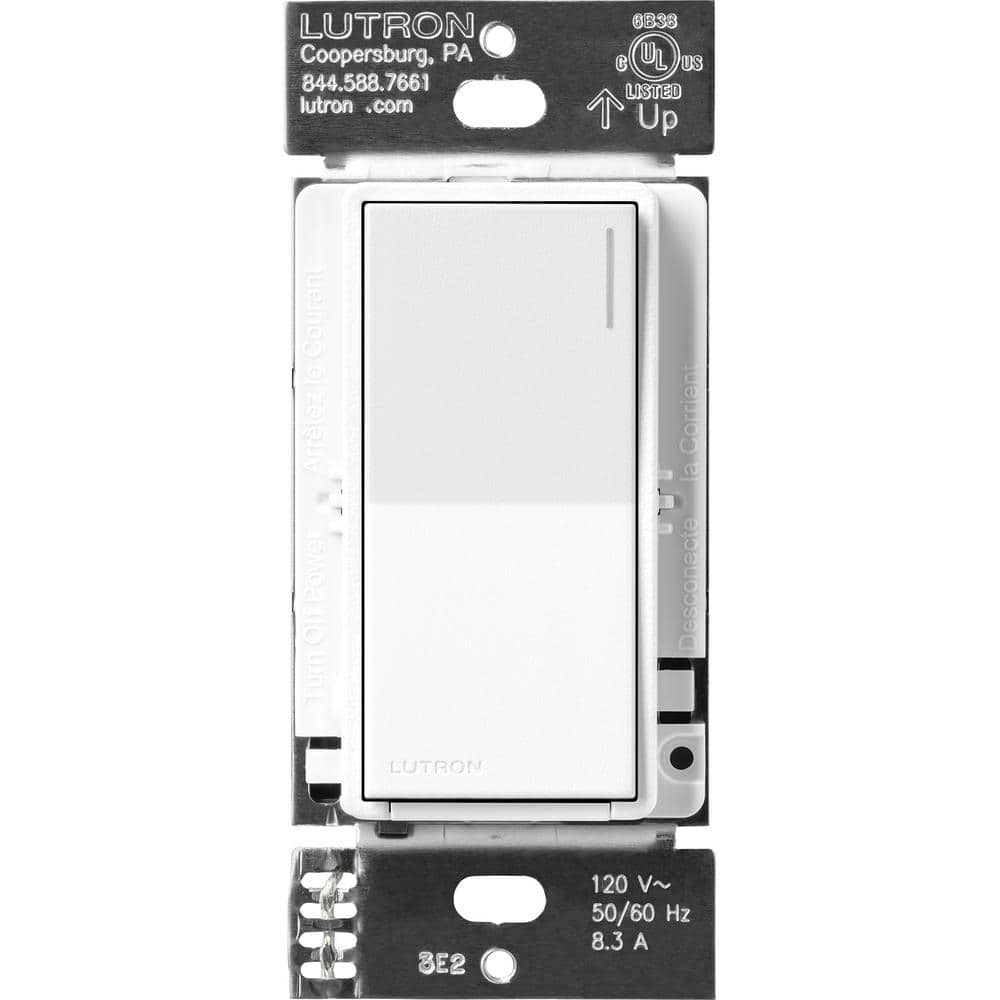 Lutron Sunnata Companion Switch, only for use with Sunnata On/Off Switches, Brilliant White (ST ...