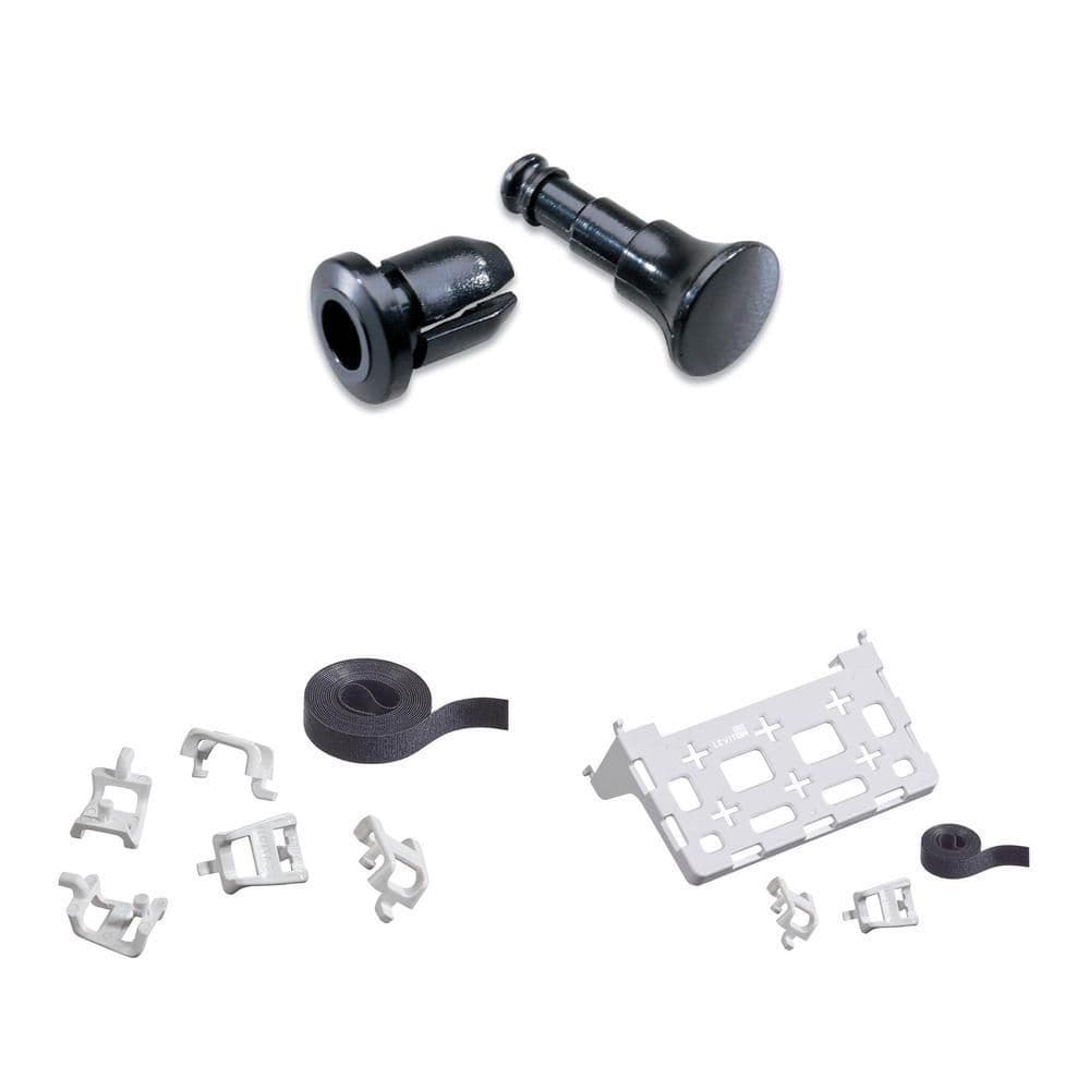 Leviton Push-Lock Pins, Saddle Tie Kit, and Universal Shelf Bracket ...