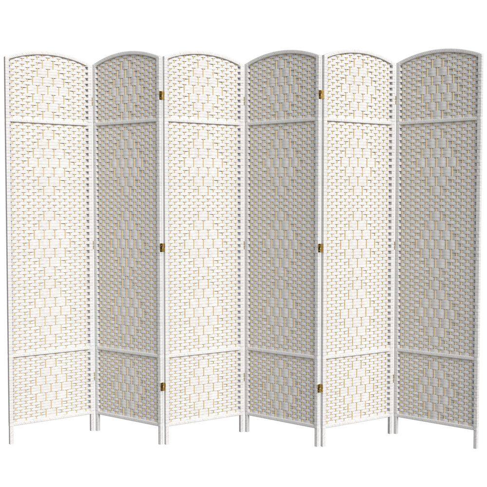 RED LANTERN 7 ft. White 6-Panel Room Divider FB-7OPDM-WHT-6P - The Home ...