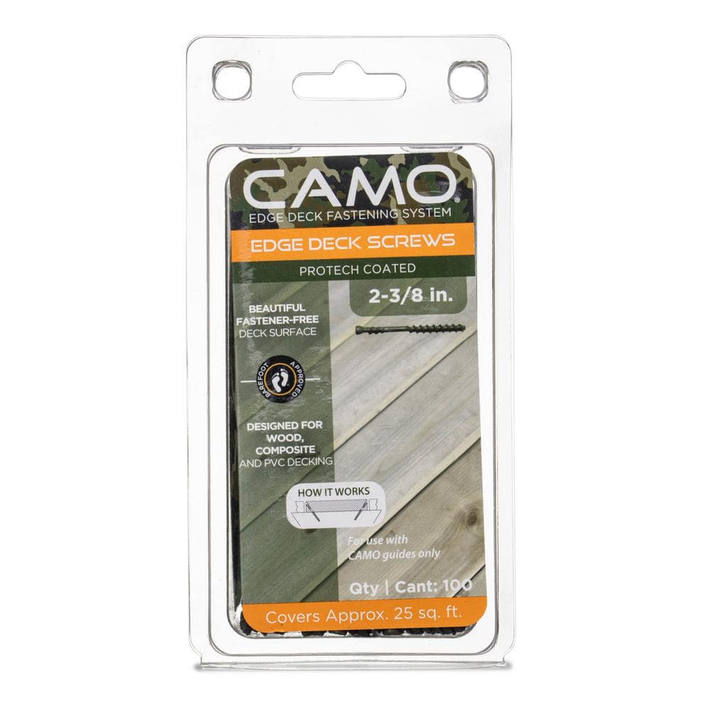 Reviews for CAMO 2-3/8 in. Exterior Decking Screw - Edge Hidden Deck ...