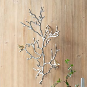 A & B Home 27 in. x 17 in. Shiny Polish/Gold Metal Work 75348 - The ...