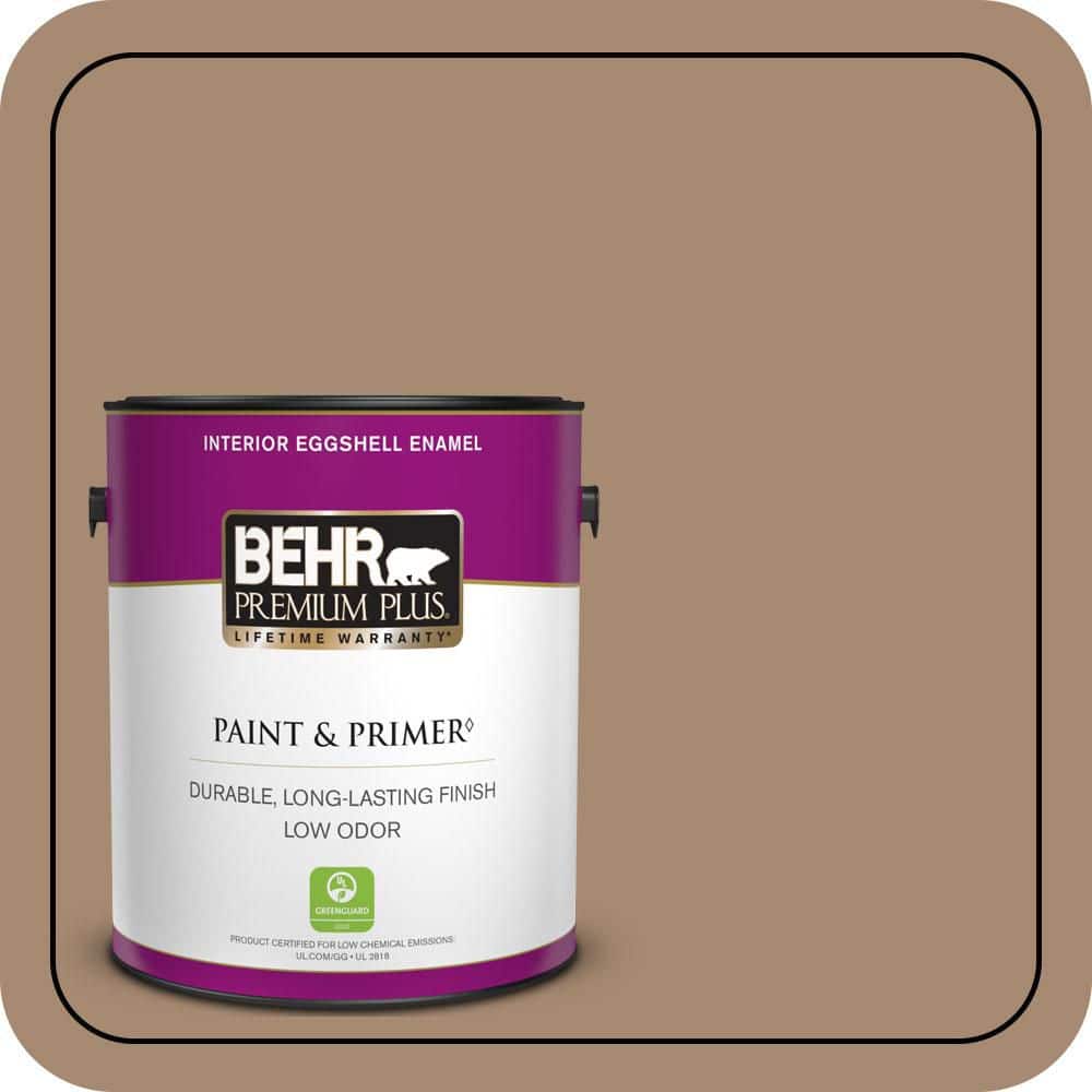 BEHR PREMIUM PLUS 1 gal. #N260-5 Distant Land Eggshell Enamel Low Odor ...