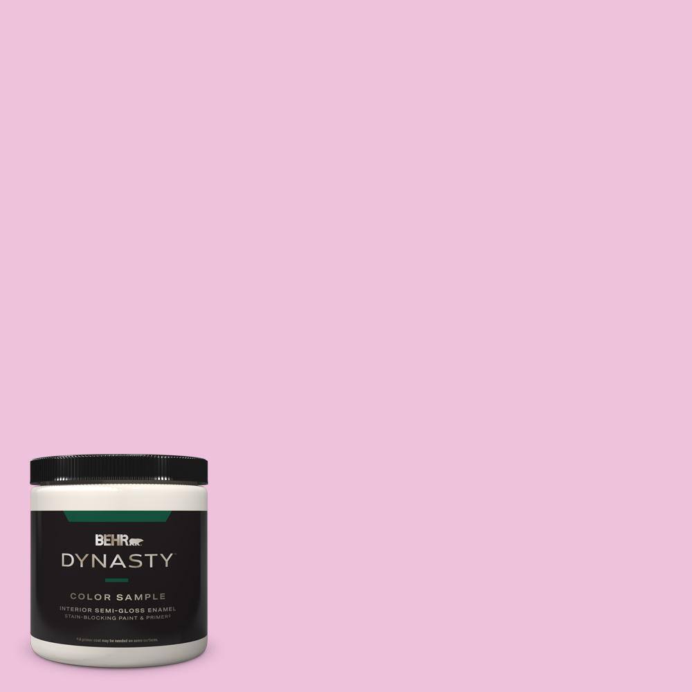 BEHR DYNASTY 8 oz. #P120-1 Starlet Pink Semi-Gloss Enamel Stain ...