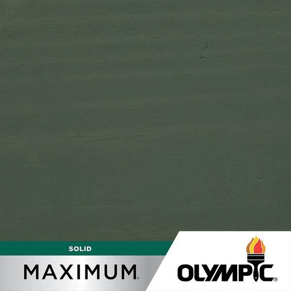Olympic Maximum 1 gal.SC-1068 Rocky Gray Solid Color Exterior Stain and ...