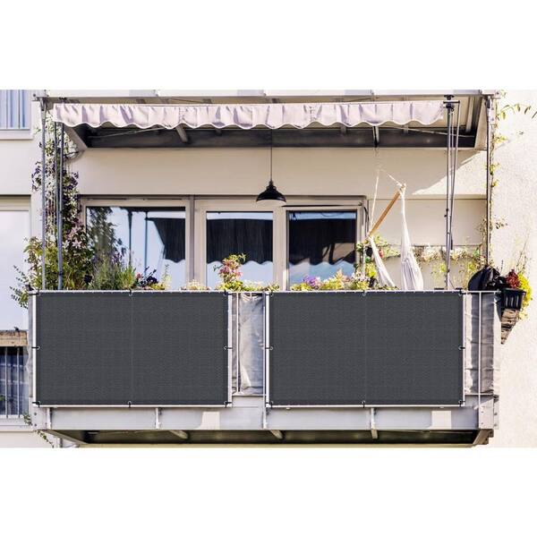 Plastic Outdoor Deck Privacy Screens Roll Up Porch Shades For Comfort