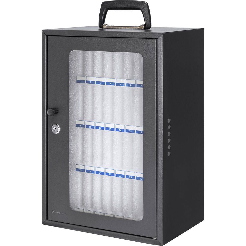 BARSKA 36-Capacity Smartphone Lock Box with Key Lock and Carry Handle ...