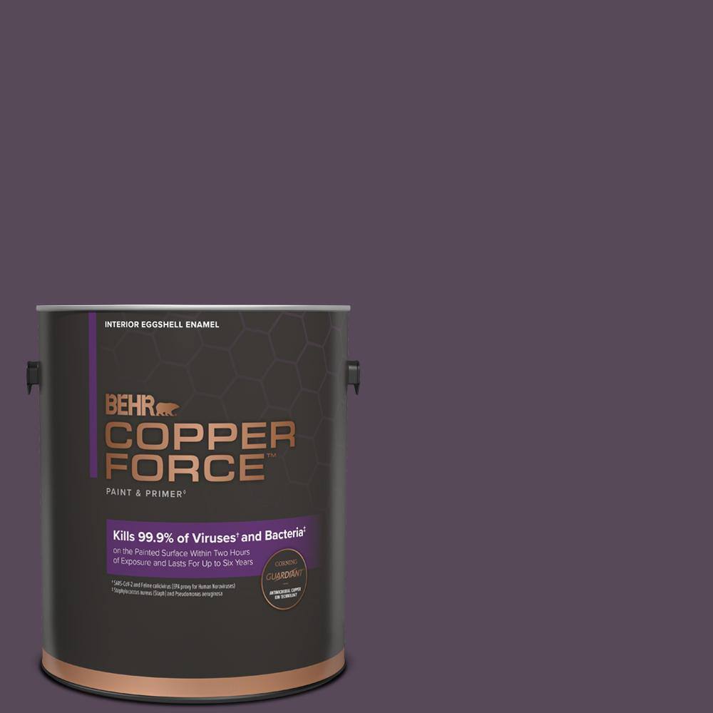 COPPER FORCE 1 gal. #M100-7 Deep Merlot Eggshell Enamel Virucidal and ...