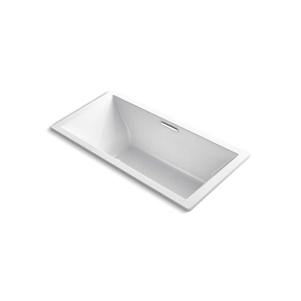 KOHLER Underscore 72 in. x 36 in. Rectangular Combination Bathtub with ...