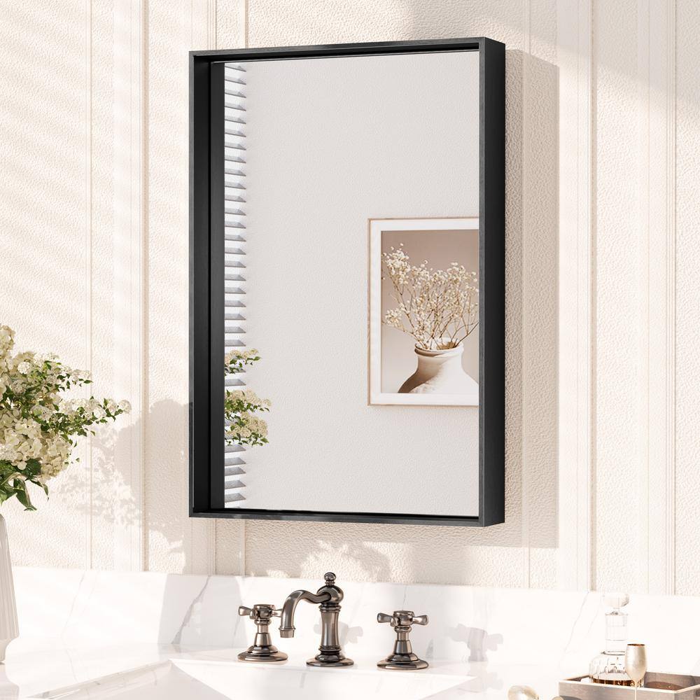 Reviews for KeonJinn 16 in. W x 24 in. H Rectangular Framed Black ...