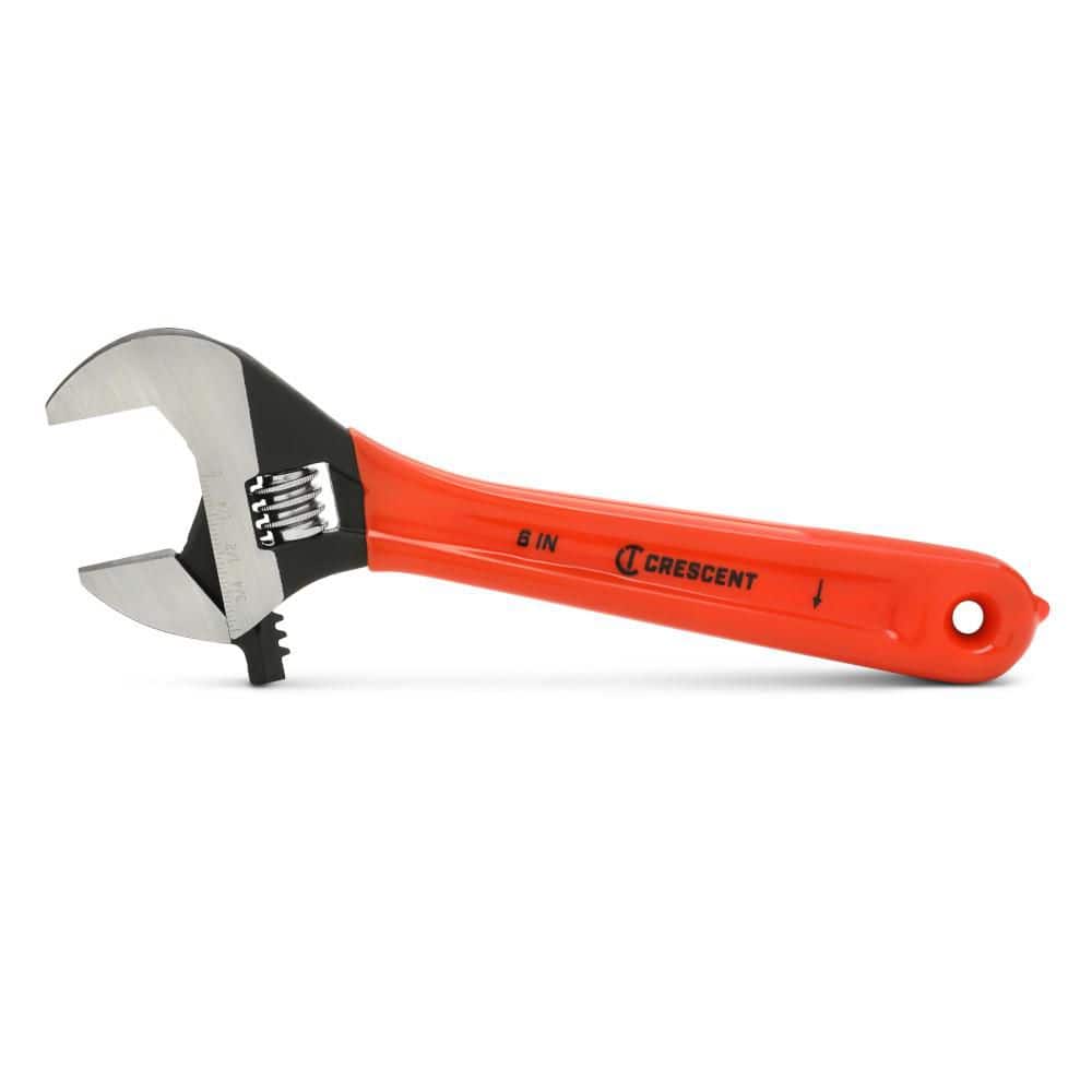 Crescent 6 in. Black Oxide Cushion Grip Adjustable Wrench AT26CVS - The ...