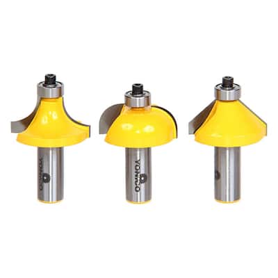 Yonico Round Over Edge Forming 1/8 in. Radius 1/4 in. Shank Carbide ...
