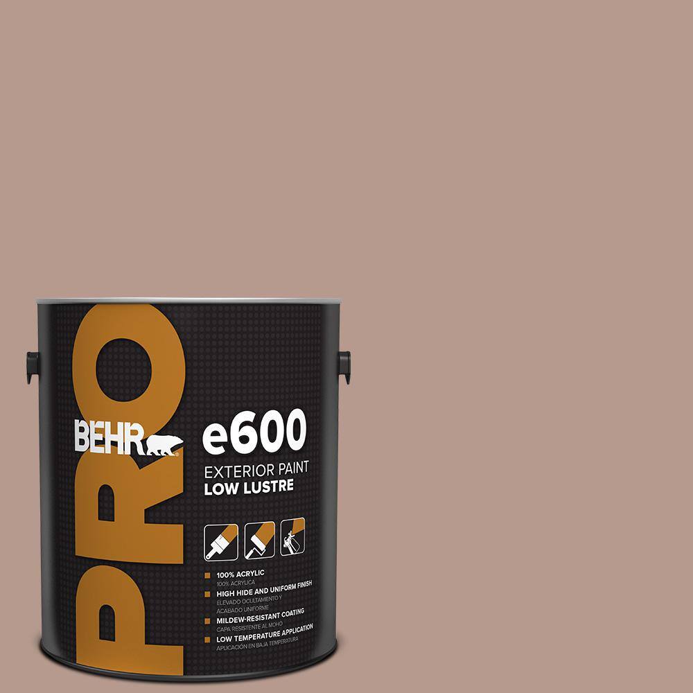 BEHR PRO 1 gal. #MQ1-55 Lite Cocoa Low Luster Exterior Paint PR62001 ...