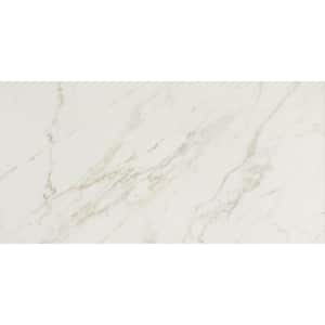 Daltile Panoramic Duet Calacatta Topaz 12 in. x 24 in. Matte Porcelain ...