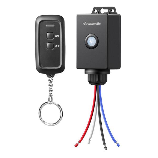 DEWENWILS Outdoor Wireless Remote Control Light Switch and Receiver Kit ...