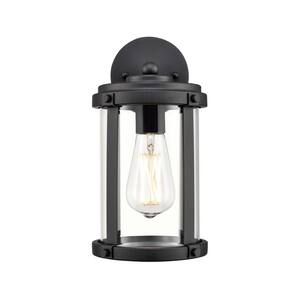 Millennium Lighting Messi 14 in. 1-Light Textured Black Outdoor ...