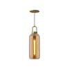 ALORA MOOD Soji 5 in. 1 Light 60-Watt Aged Gold/Copper Glass Pendant Light PD401505AGCP - The ...