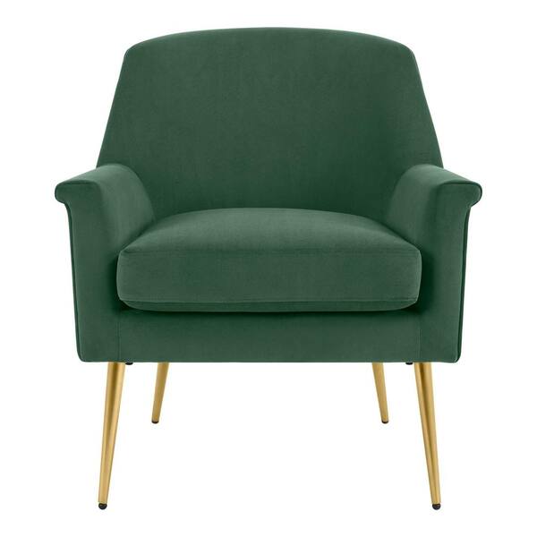 StyleWell Blairmore Verdite Green Velvet Upholstered Accent Chair 280 ...
